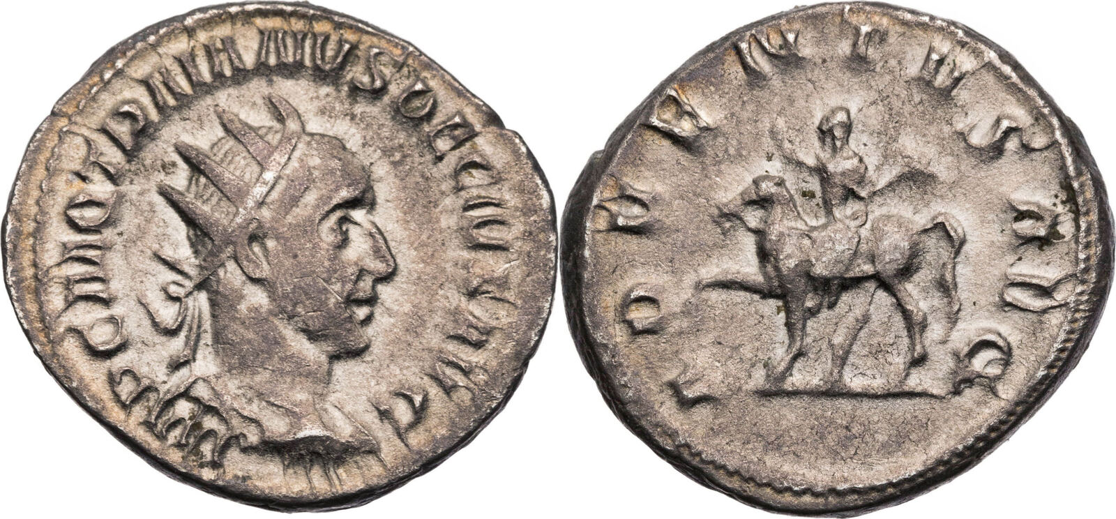 Römische Kaiserzeit Antoninian 249-251 n. Chr. Traianus Decius, Büste ...