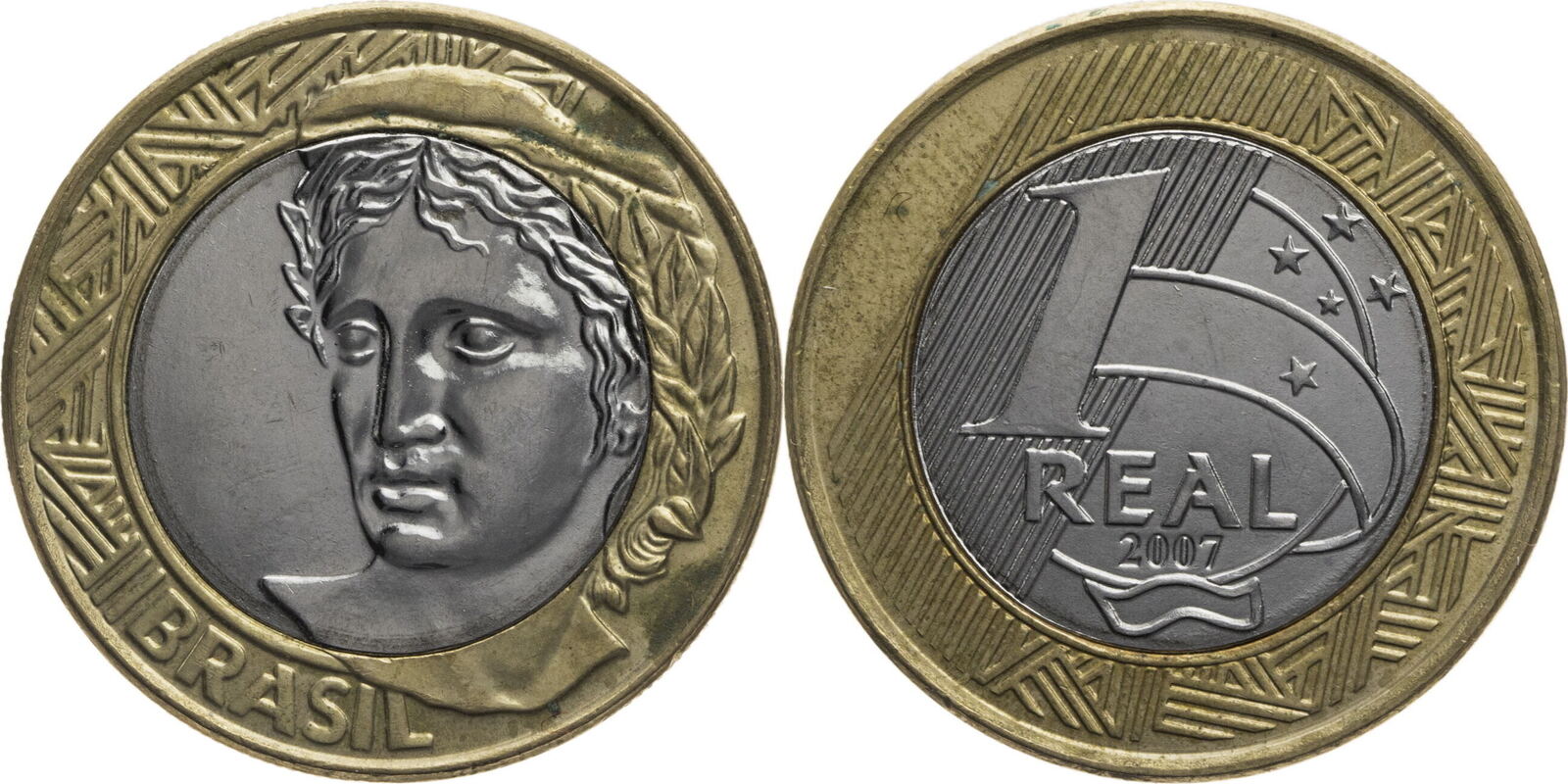 Brasilien 1 Real 2007 Kursmünze (2002-) vz | MA-Shops