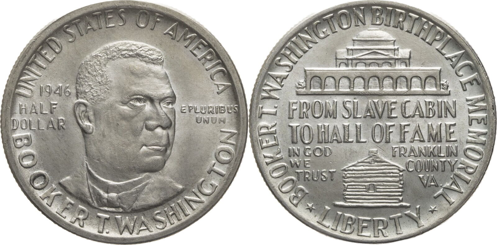USA ½ Dollar 1946 Booker T. Washington Memorial vz-st | MA-Shops