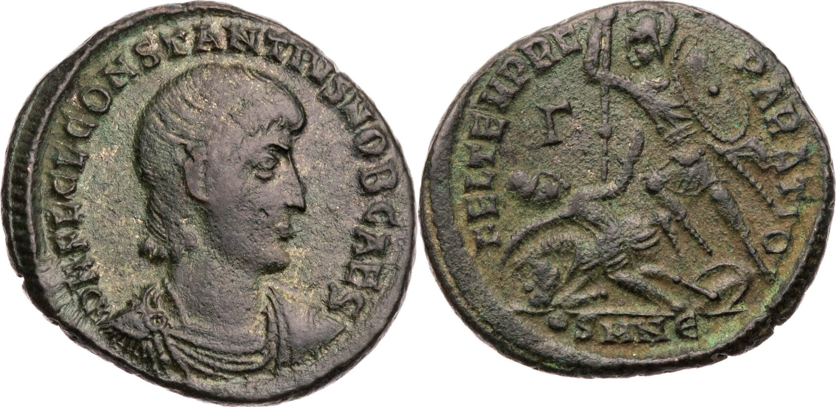 Römische Kaiserzeit Maiorina 351-354 n. Chr. Constantius Gallus Caesar ...