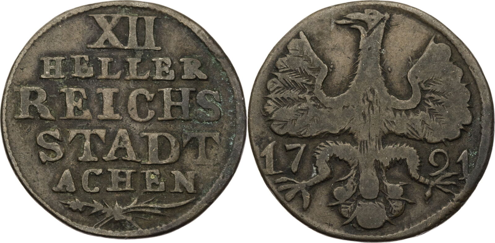 Aachen, Stadt 12 Heller 1791 ss | MA-Shops