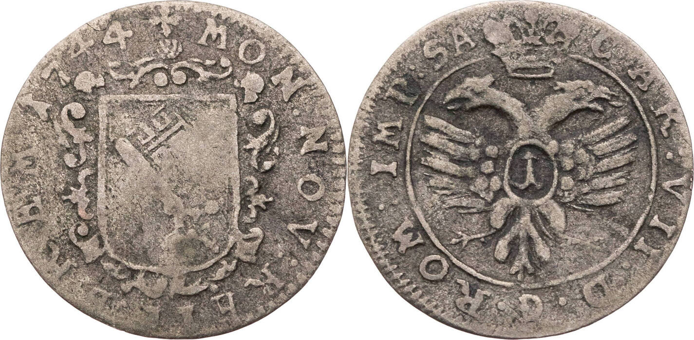 1 Groten 1744 Bremen im Namen Karls VII. (1726-1745) ss | MA-Shops