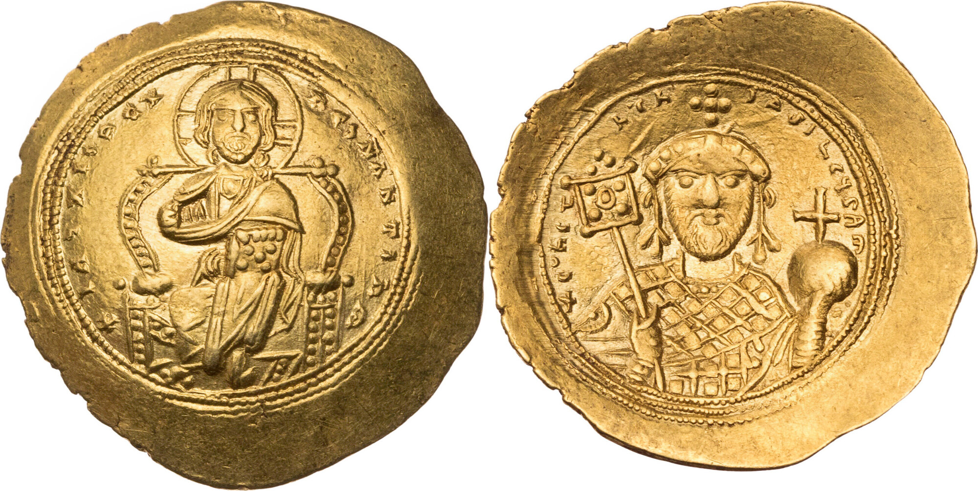 Byzanz Histamenon Nomisma 1042-1055 Konstantinos IX. Monomachos ...