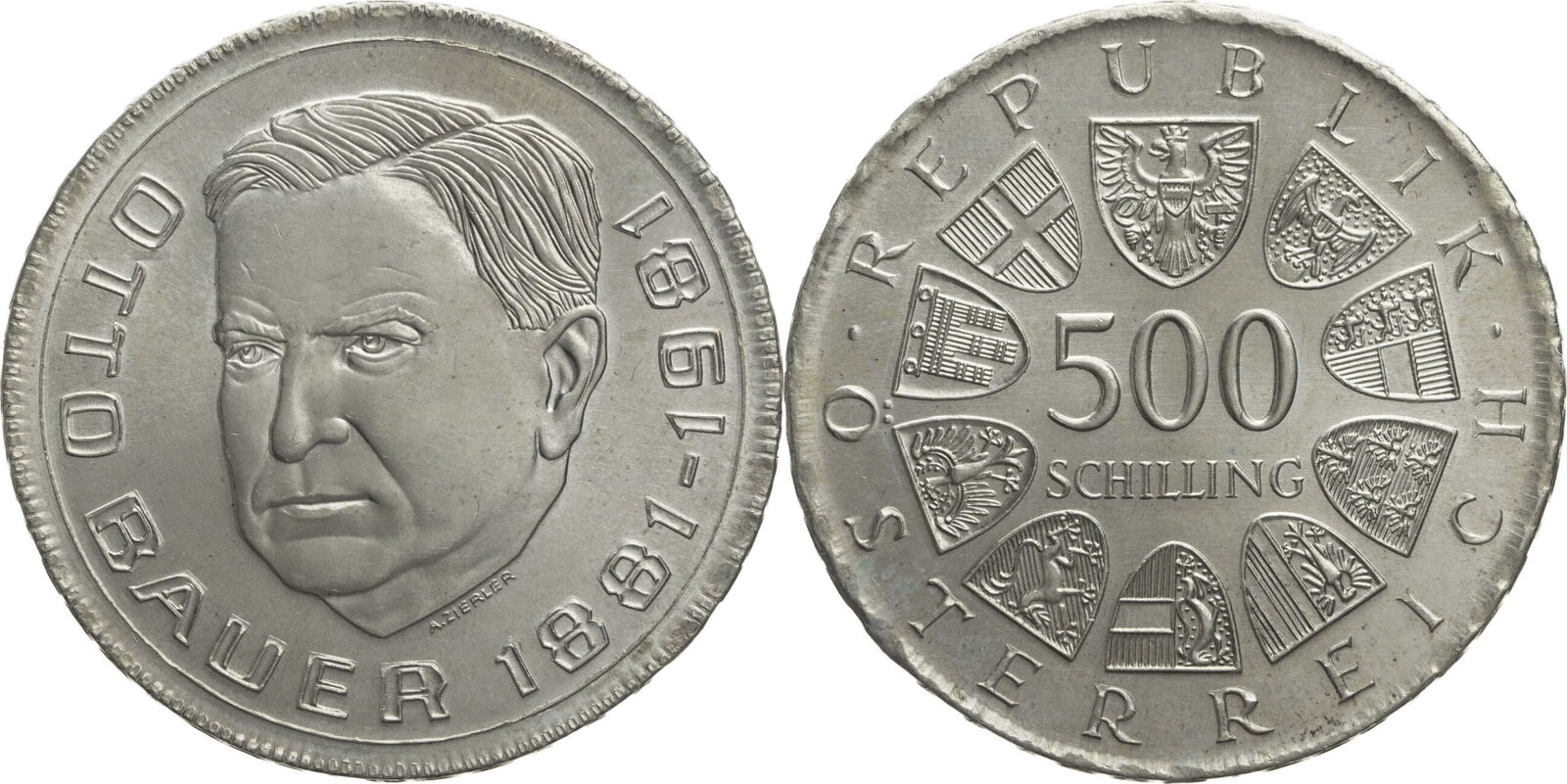 Österreich 500 Schilling 1981 Otto Bauer ss-vz | MA-Shops