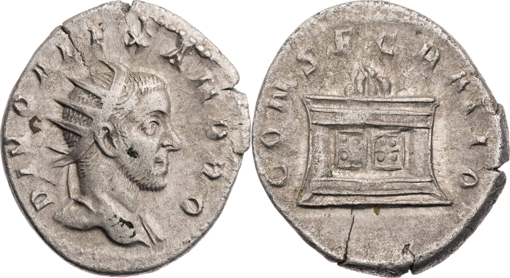 Römische Kaiserzeit Antoninian 250/251 n. Chr. Traianus Decius für ...