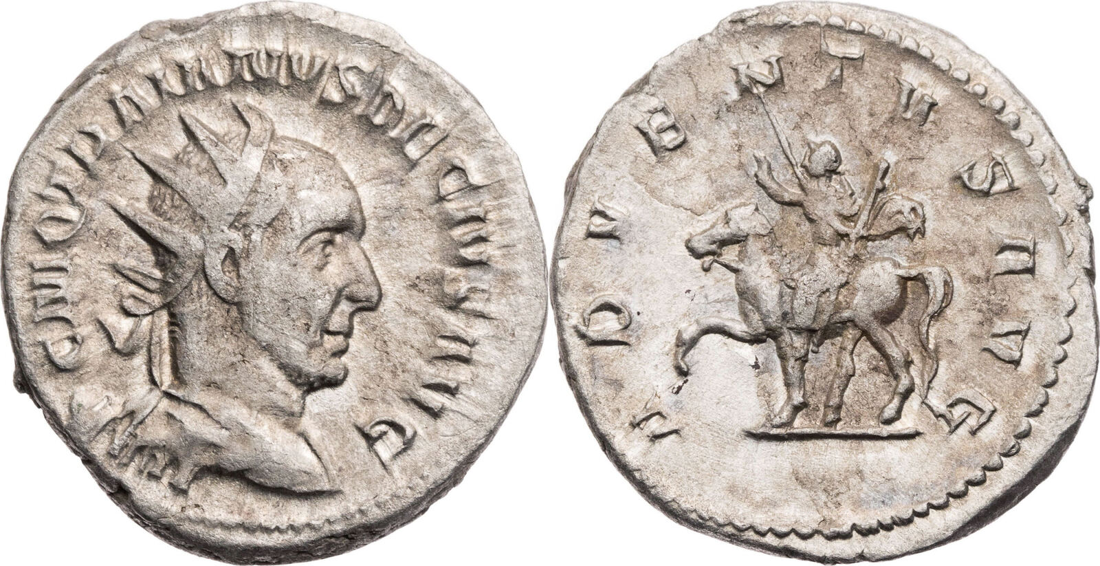 Römische Kaiserzeit Antoninian 249-251 n. Chr. Traianus Decius, Büste ...