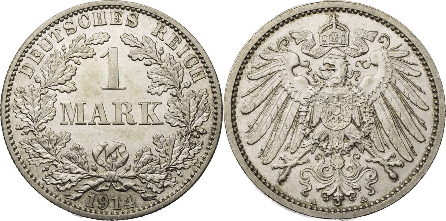 Kaiserreich 1 Mark 1914 A Kursmünze (1891-1916) vz-st | MA-Shops