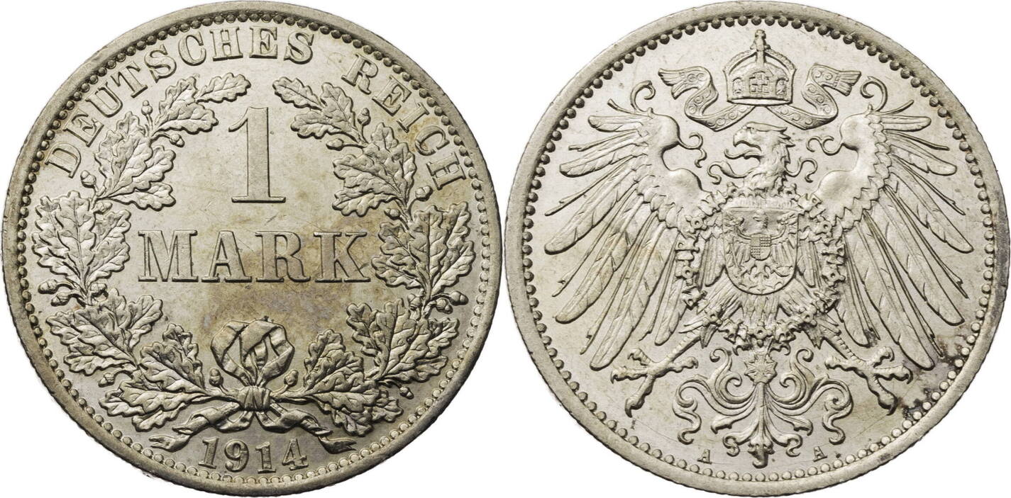 Kaiserreich 1 Mark 1914 A Kursmünze (1891-1916) vz | MA-Shops