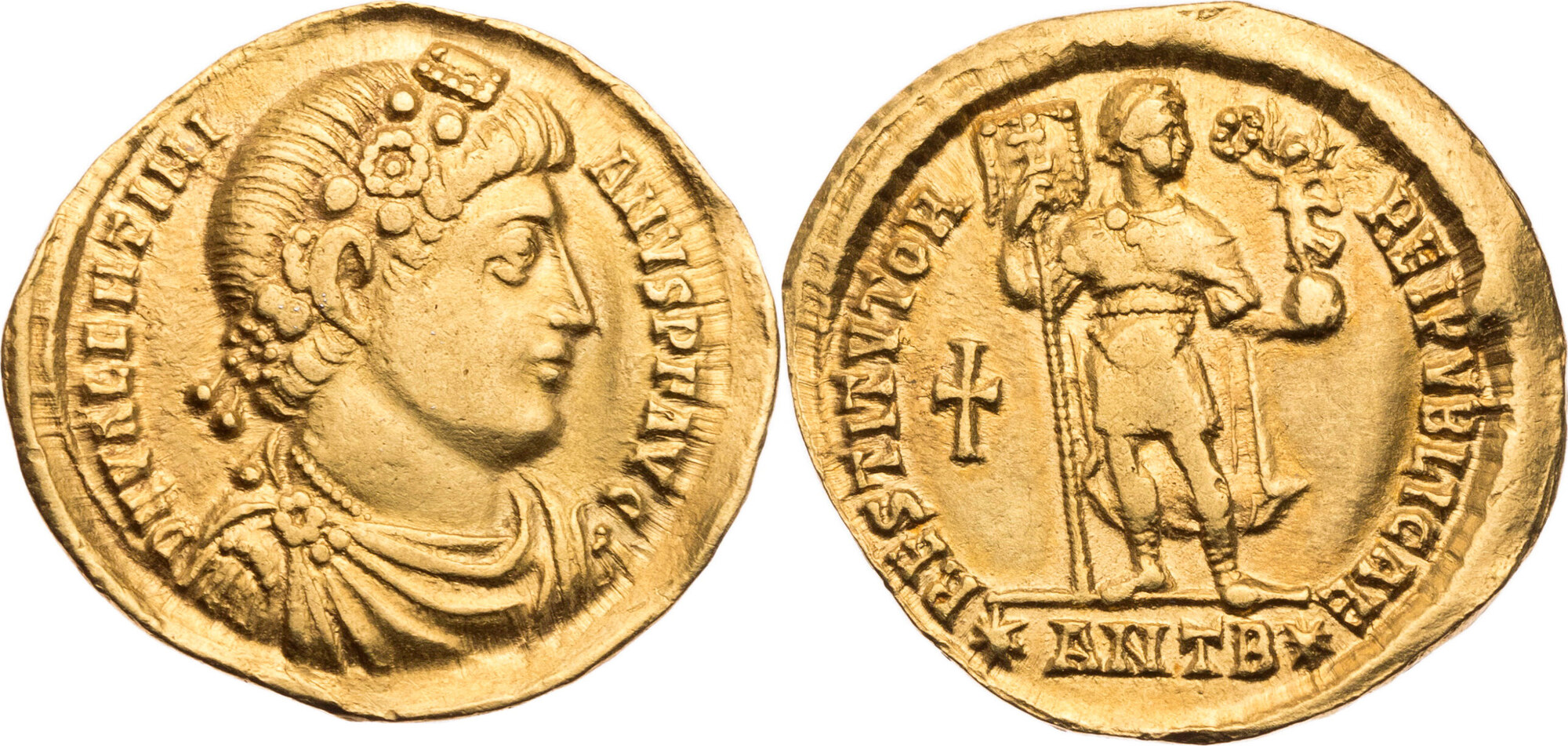 Römische Kaiserzeit Solidus 364 n. Chr. Valentinianus I., Antiochia ...