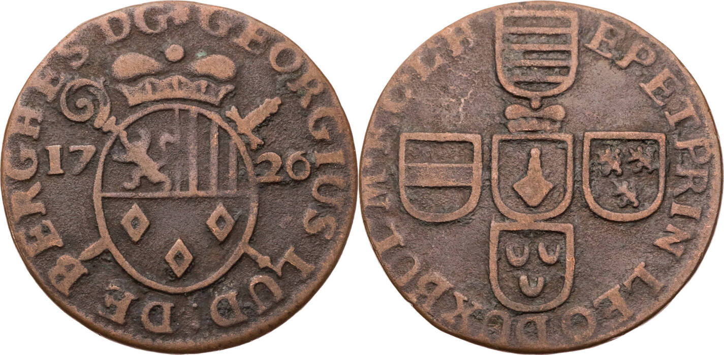 Lüttich Liard 1726 George Louis of Berghes (1724-1743) ss | MA-Shops