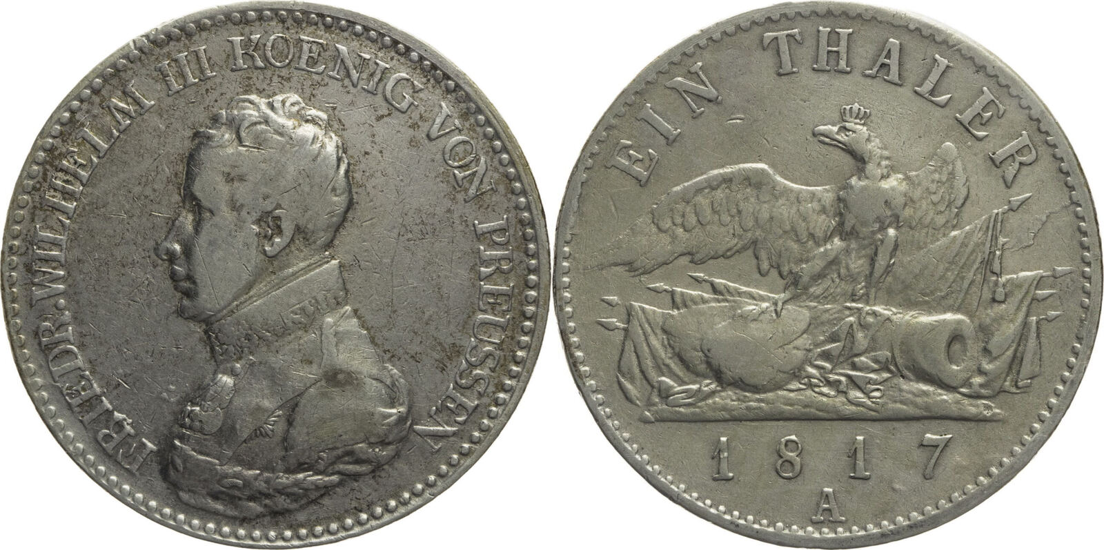 Preussen, Königreich 1 Taler 1817 A Friedrich Wilhelm III. (1797-1840 ...