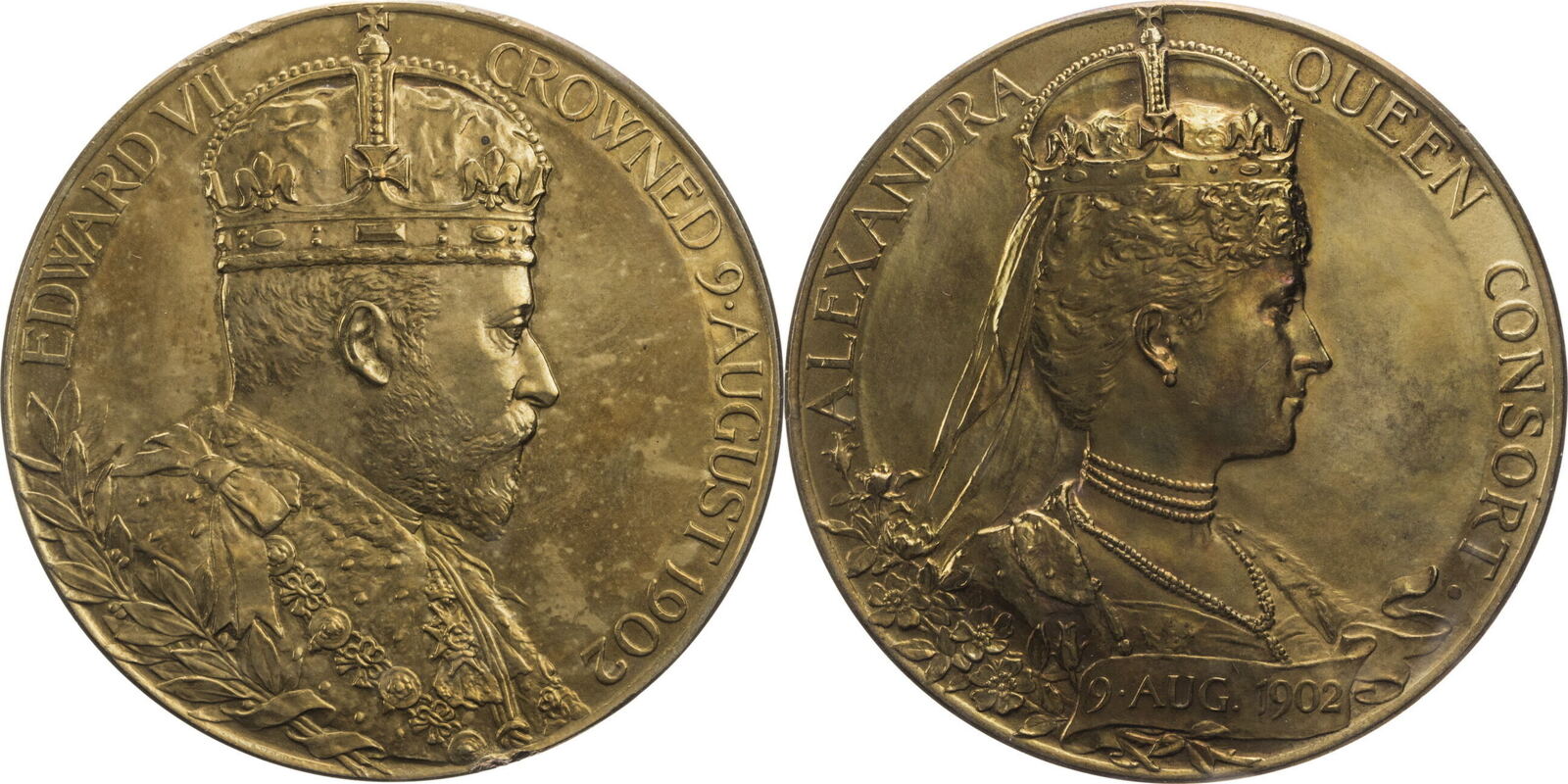 Großbritannien 1902 Krönungsmedaille - Edward VII. (1901-1910) und ...