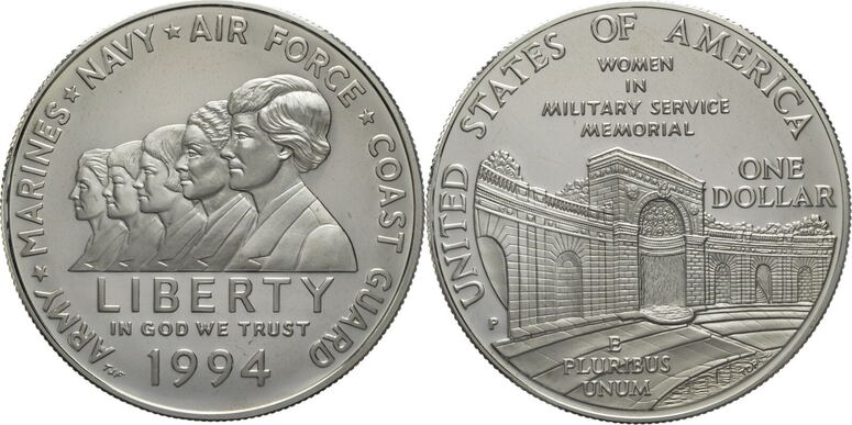 USA 1 Dollar 1994 P Frauen in den Streitkräften PP | MA-Shops