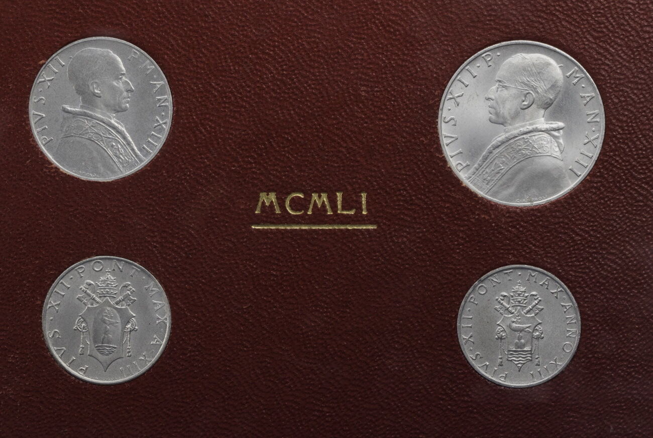 Vatikan 18 Lire 1951 Pius XII (1939-1958) - Kursmünzensatz (KMS) vz-st | MA-Shops