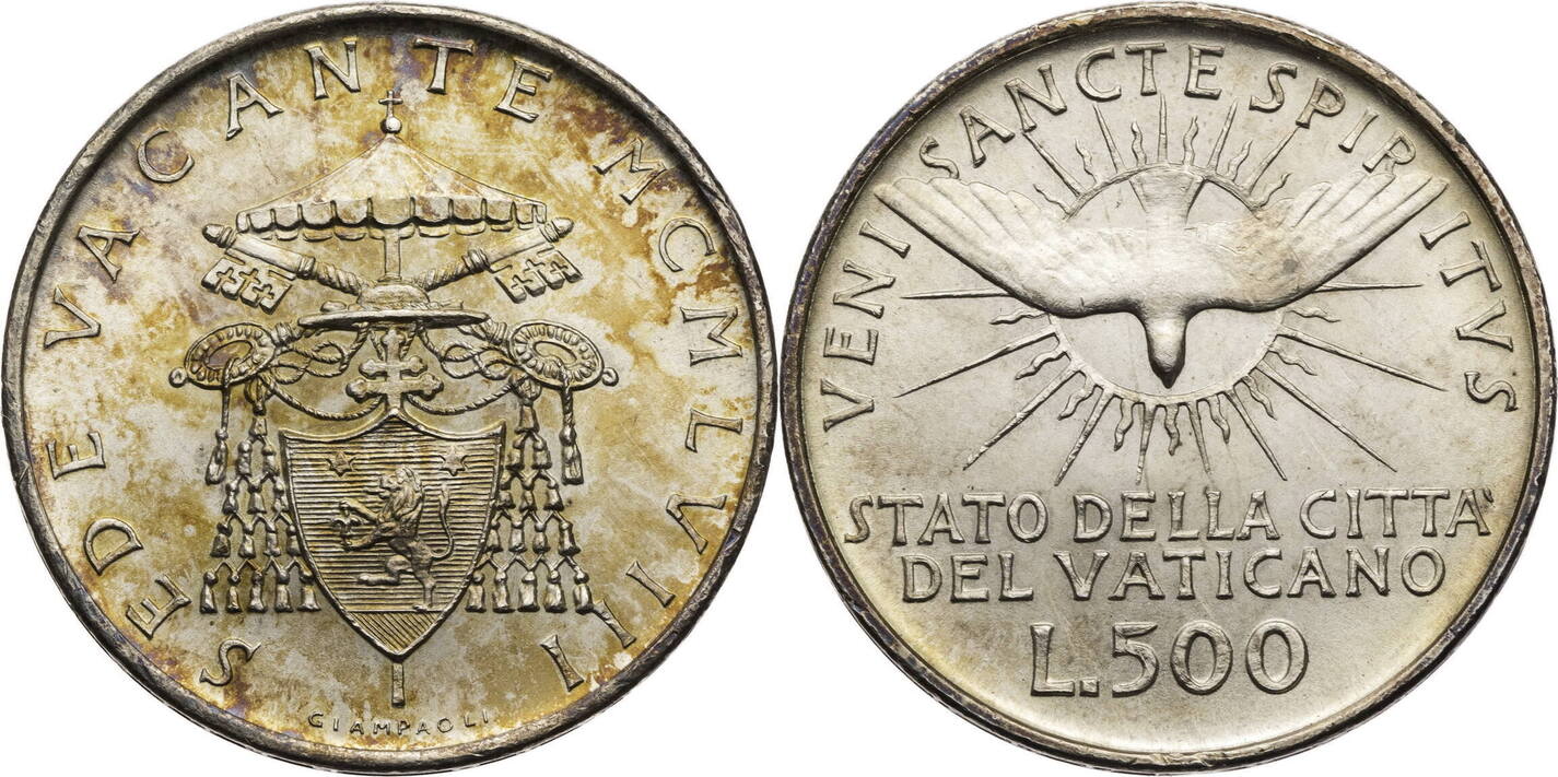 Vatikan 500 Lire 1958 Sede Vacante f.vz | MA-Shops