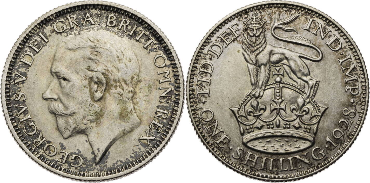 Großbritannien 1 Shilling 1928 George V. (1910-1936) ss | MA-Shops