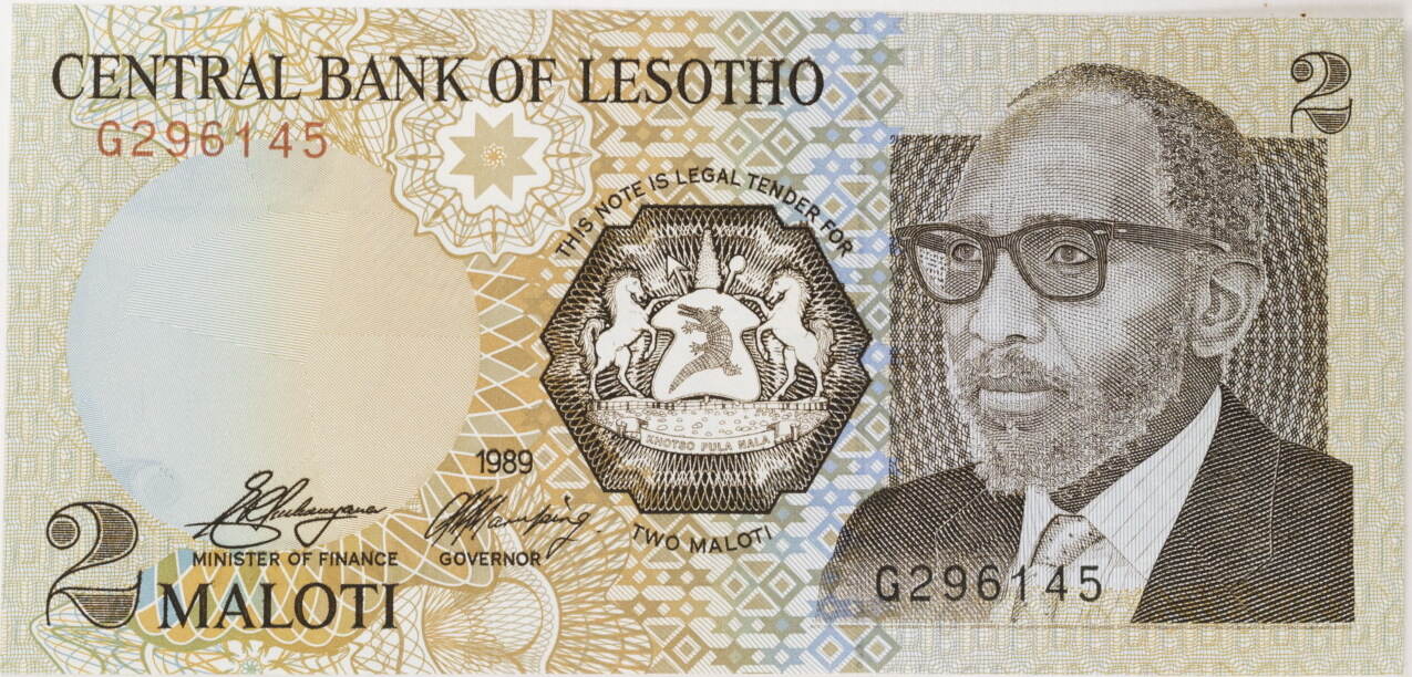 Lesotho 2 Maloti 1989 Moshoeshoe II (1966-1990, 1995-1996) I | MA-Shops
