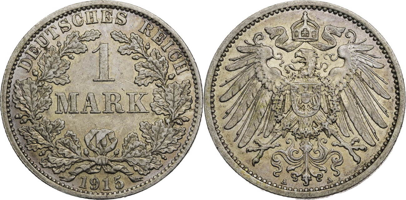 Kaiserreich 1 Mark 1915 A Kursmünze (1891-1916) ss-vz | MA-Shops