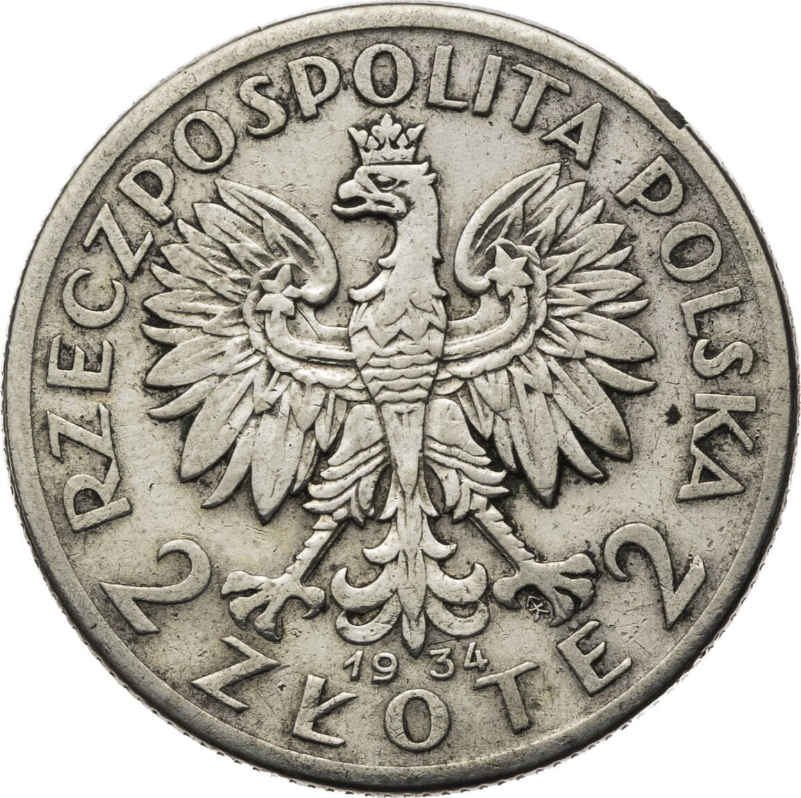 Polen 2 Zlote, 5 Zlotych 1933, 1934 Lot von 2 Kursmünzen s-ss, Kratzer | MA-Shops
