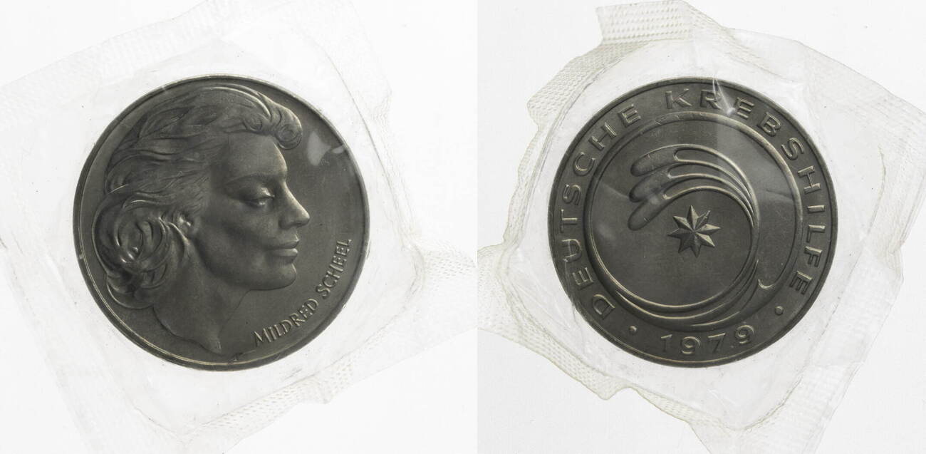 Deutschland, BRD Medaille 1979 Mildred Scheel - Deutsche Krebshilfe ...