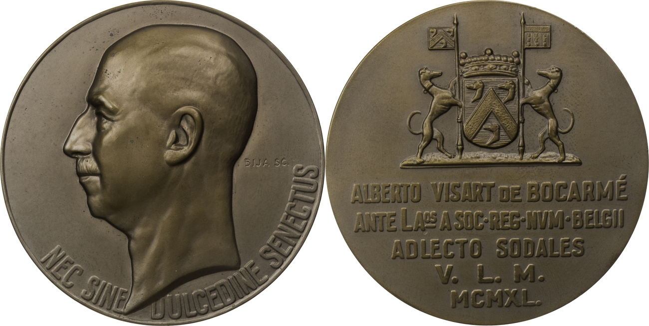 Belgien Medaille 1940 auf Albert Visart de Bocarme vz | MA-Shops