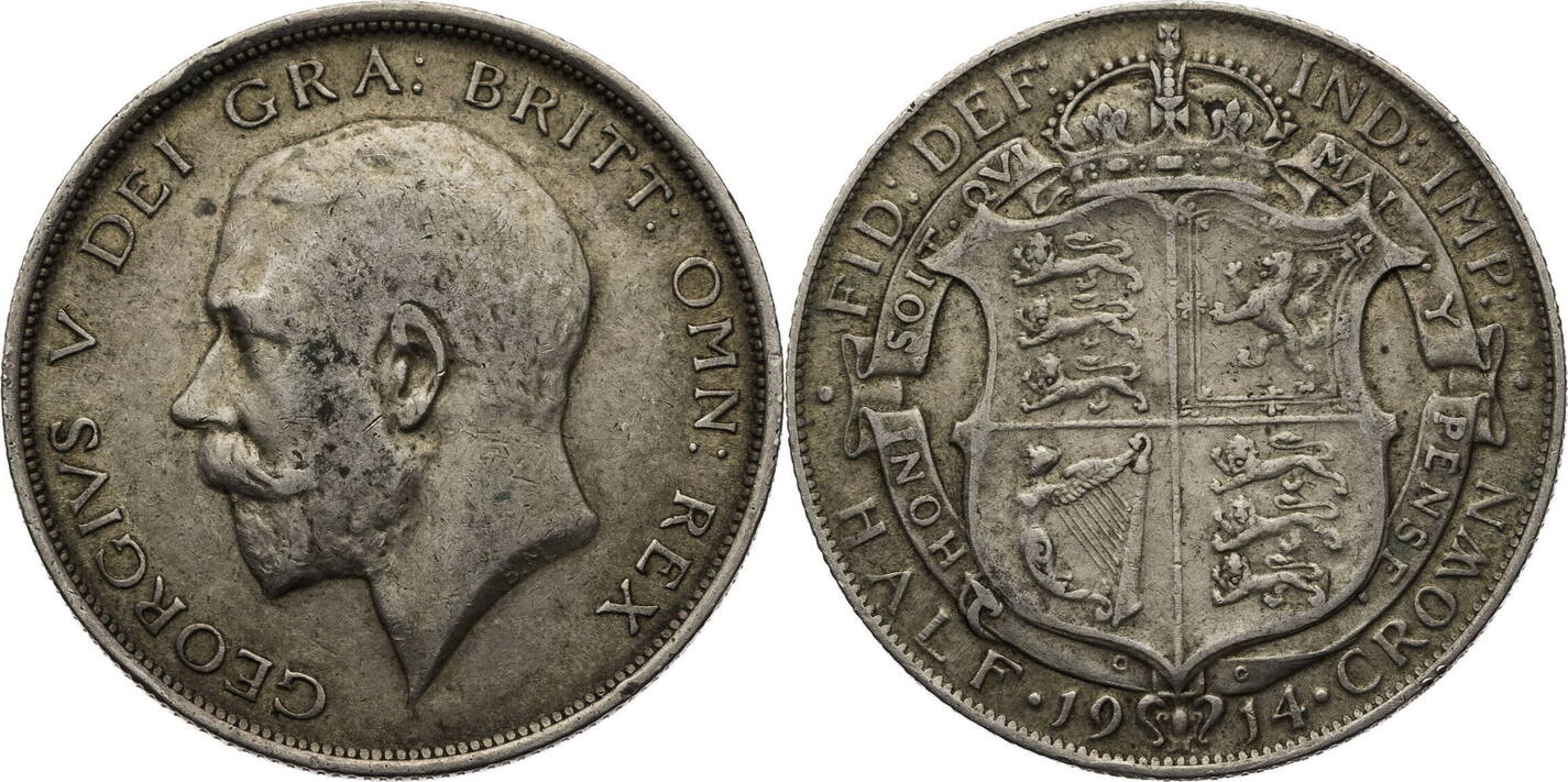 Großbritannien Half Crown 1914 George V. (1910-1936) - Kursmünze (1911 ...