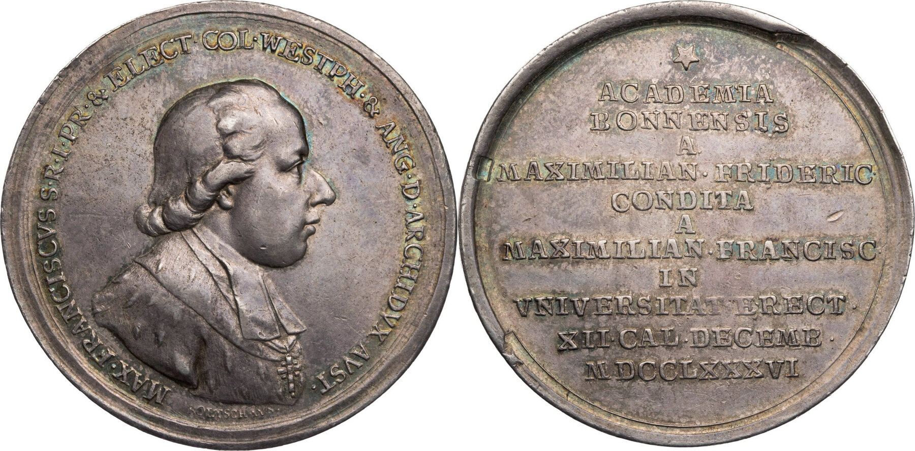 Köln, Erzbistum Medaille 1786 Maximilian Franz von Österreich (1784 ...