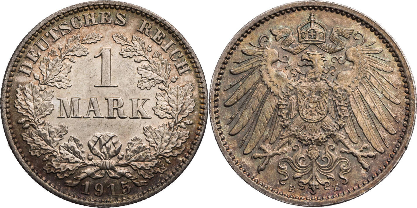 Kaiserreich 1 Mark 1915 E Kursmünze (1891-1916) vz-st | MA-Shops