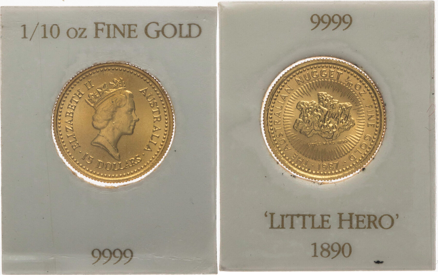 Australien 15 Dollar 1987 1/10 Oz. Nugget Little Hero 1890 BU | MA-Shops