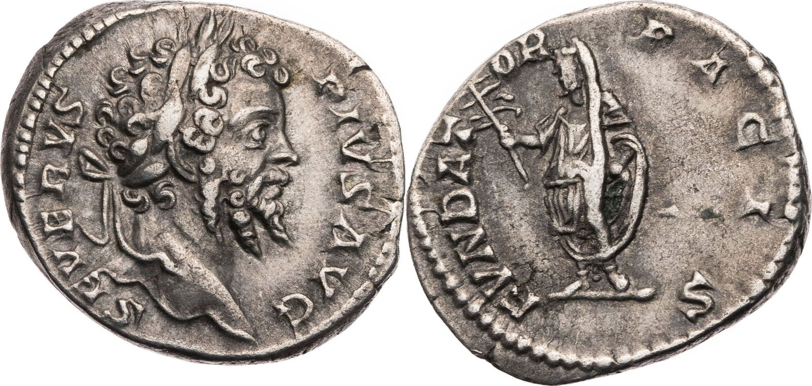 Römische Kaiserzeit Denar 202-210 n. Chr. Septimius Severus, Büste ...