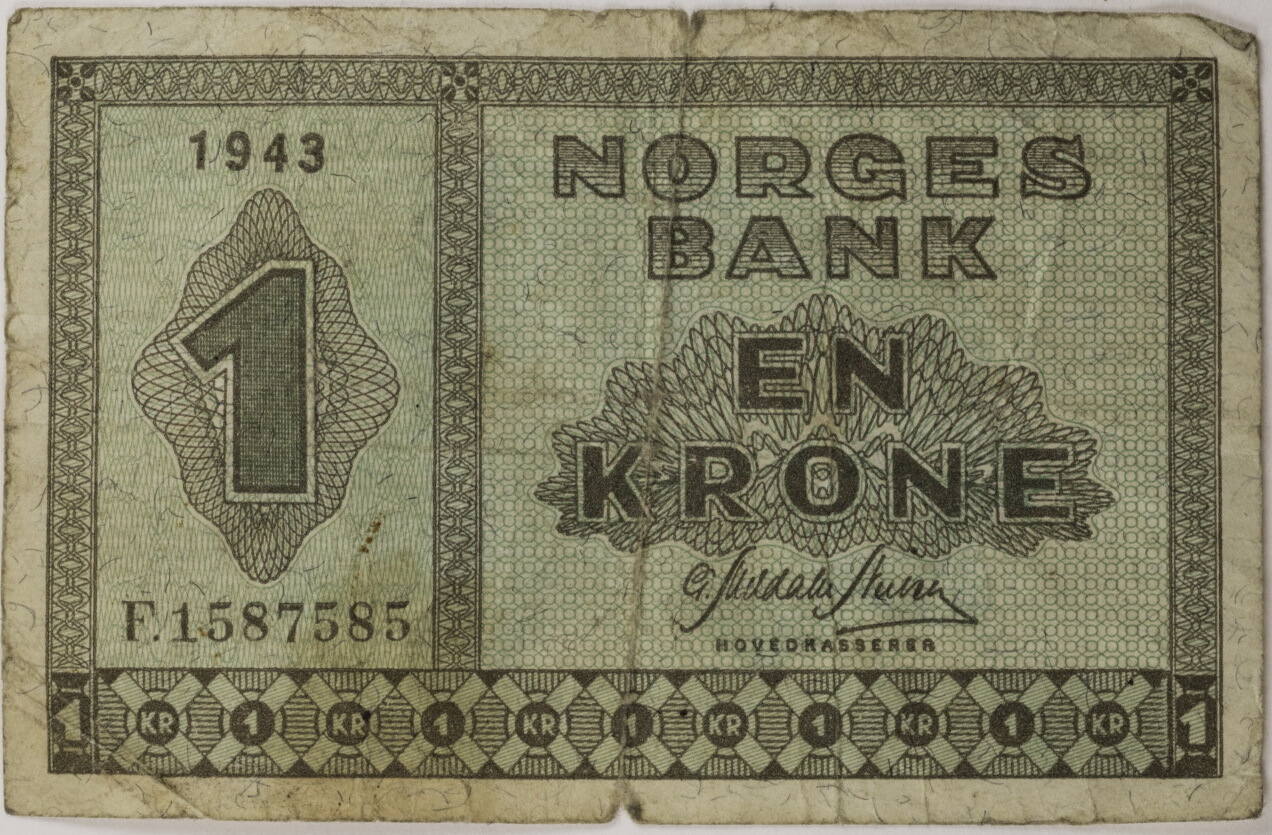 Norwegen 1 Krone 1943 Banknote IV | MA-Shops