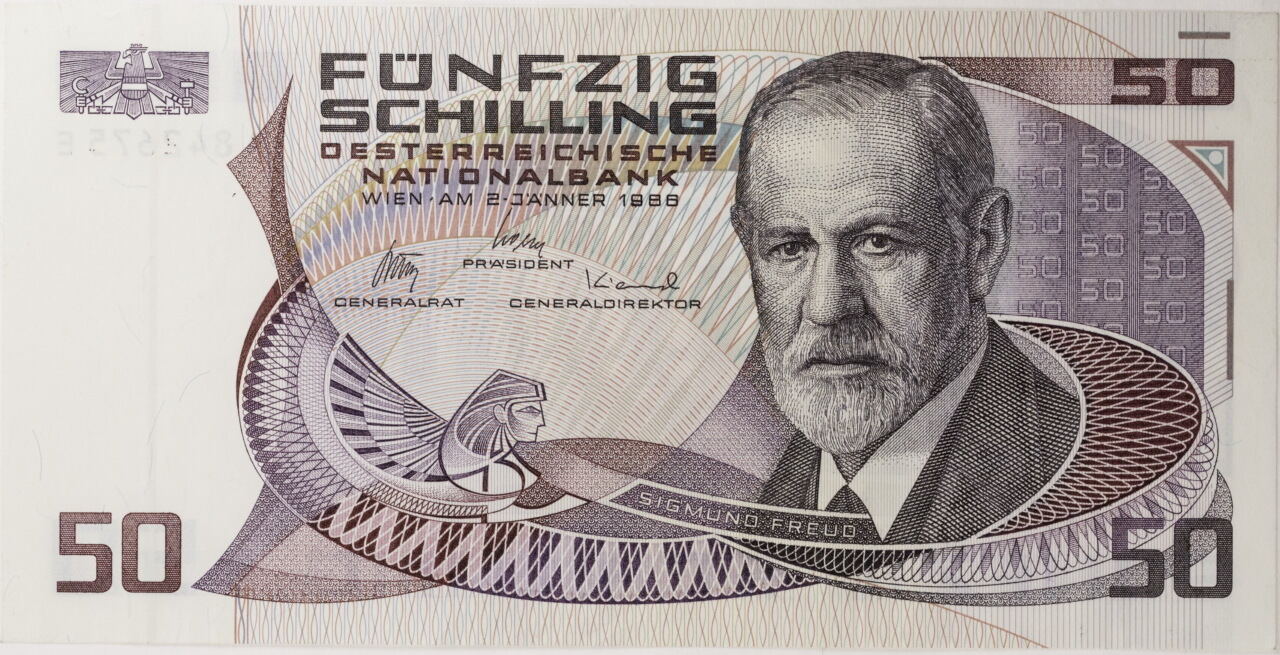 Österreich, 2. Republik 50 Schilling 1986 Sigmund Freud I | MA-Shops
