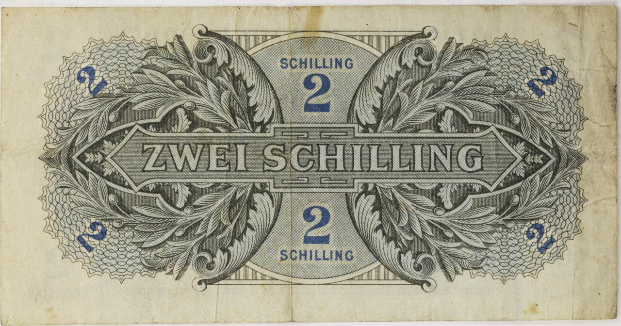 Österreich, Alliierte Militärbehörde 2 Schilling 1944 Banknote III | MA ...