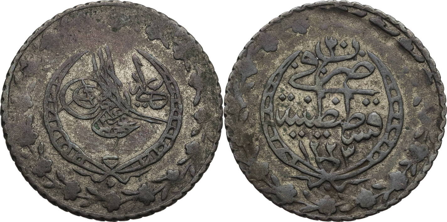 Türkei, Osmanisches Reich 20 Para 1838 (1223/25) Mahmud II. (1808-1839) ss | MA-Shops