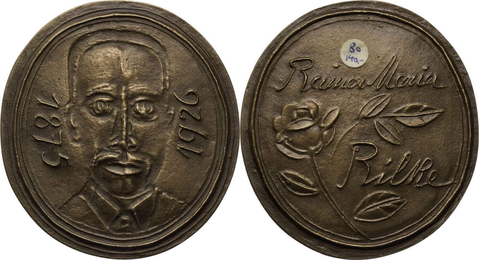 Deutschland Medaille o.J. (1975) Rainer Maria Rilke v. J. Himpel ss-vz ...