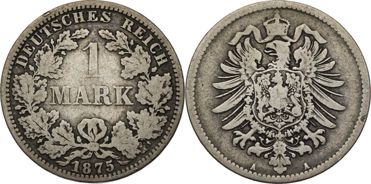 Kaiserreich 1 Mark 1875 A Kursmünze (1873-1887) schön | MA-Shops