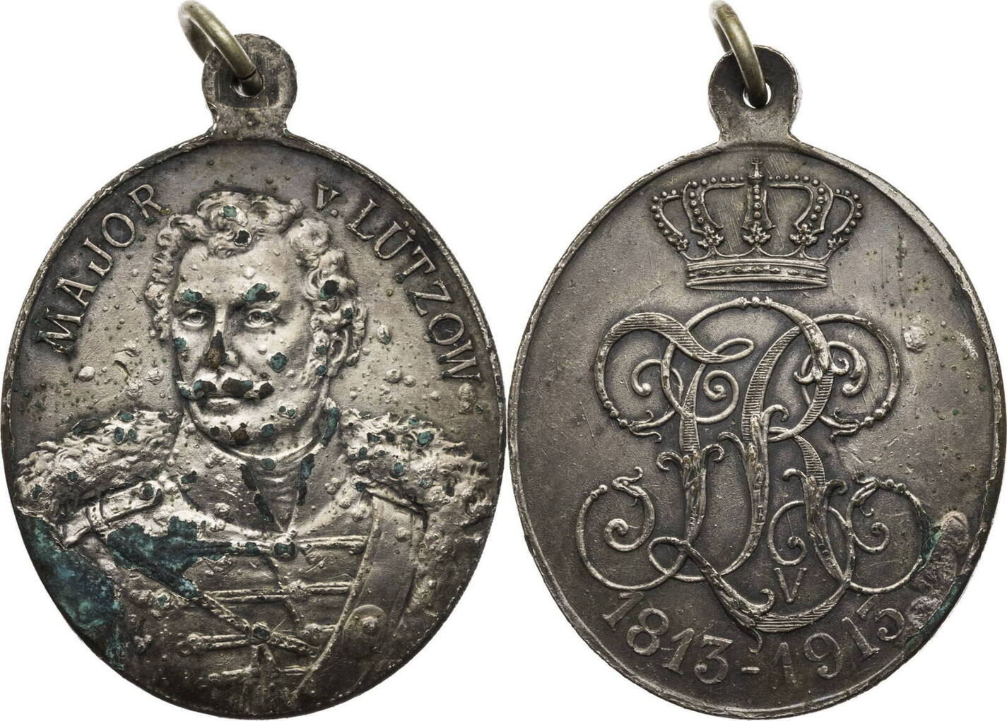 Preussen, Kaiserreich Tragbare Medaille 1913 Auf 100 Jahre Lützowsches ...