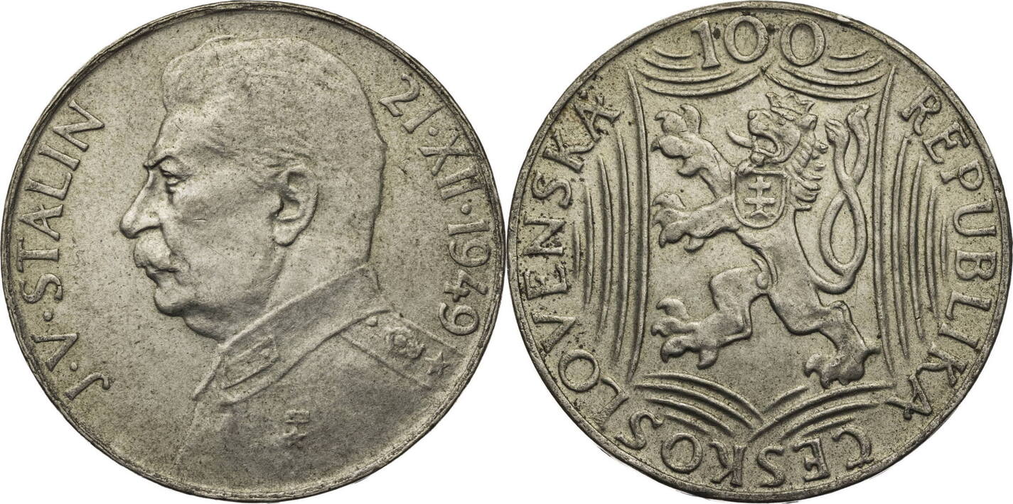 Tschechoslowakei 100 Korun 1949 Auf Josef Stalin ss | MA-Shops