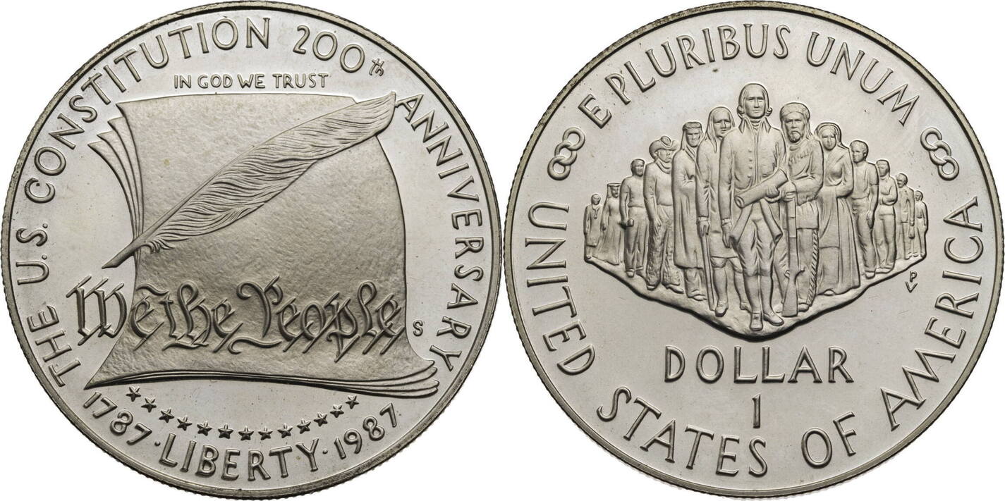 USA 1 Dollar 1987 P Constitution st | MA-Shops