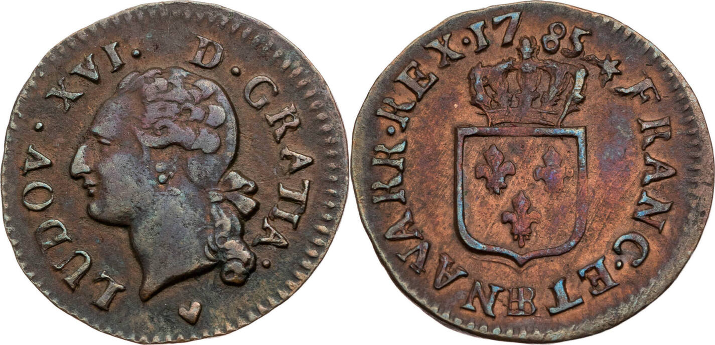 Frankreich, Königreich 1 Liard 1785 BB Ludwig XIV. (1643–1715 ...