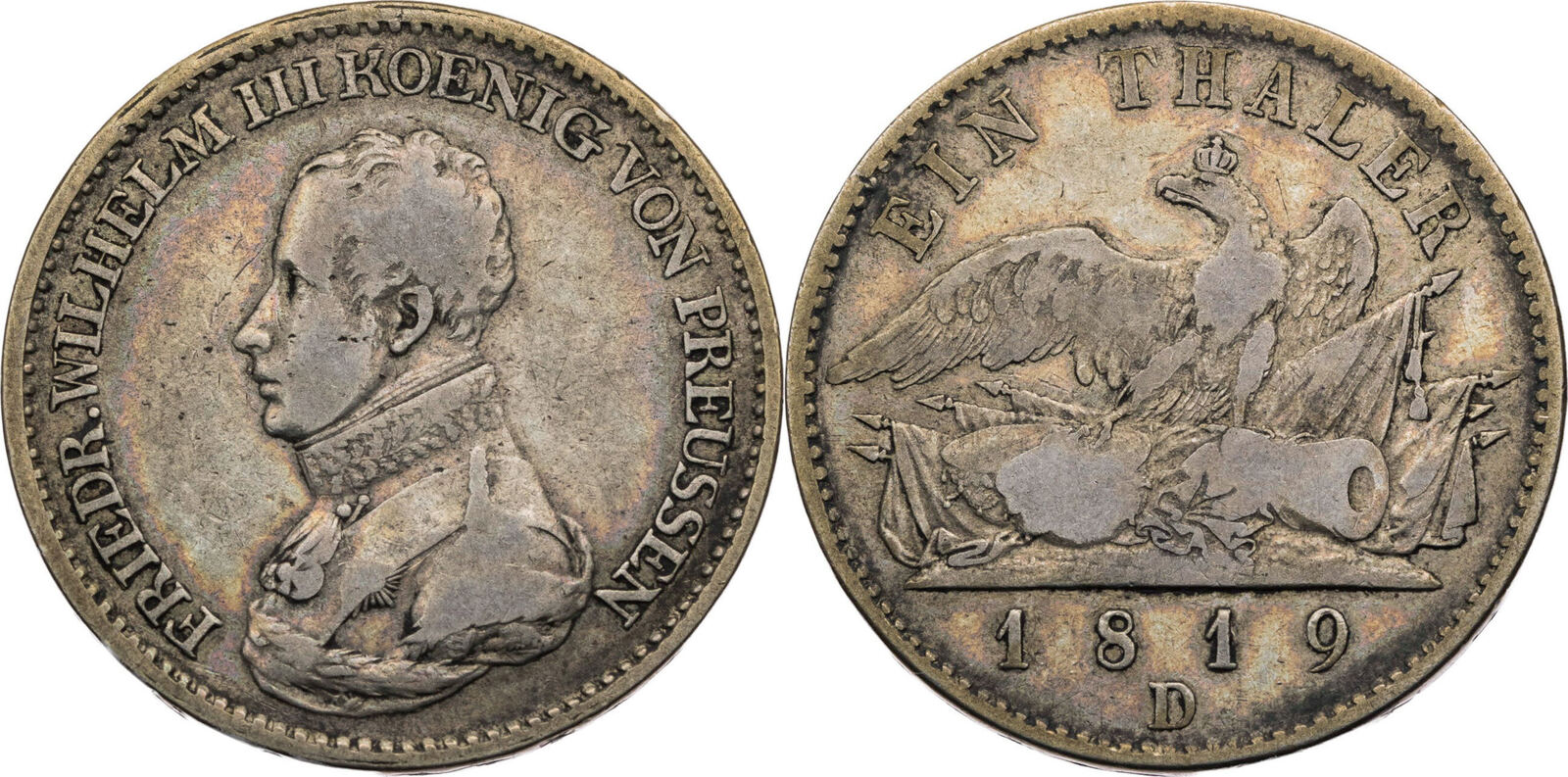 Preussen, Königreich Taler 1819 D Friedrich Wilhelm III. (1797-1840) s ...