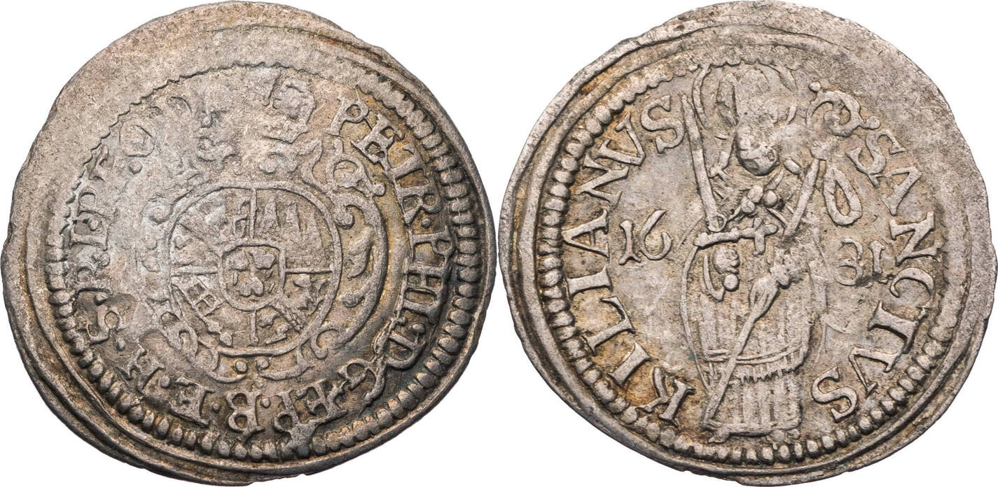 Würzburg, Bistum Schilling 1681 Peter Philipp von Dernbach (1675-1683 ...