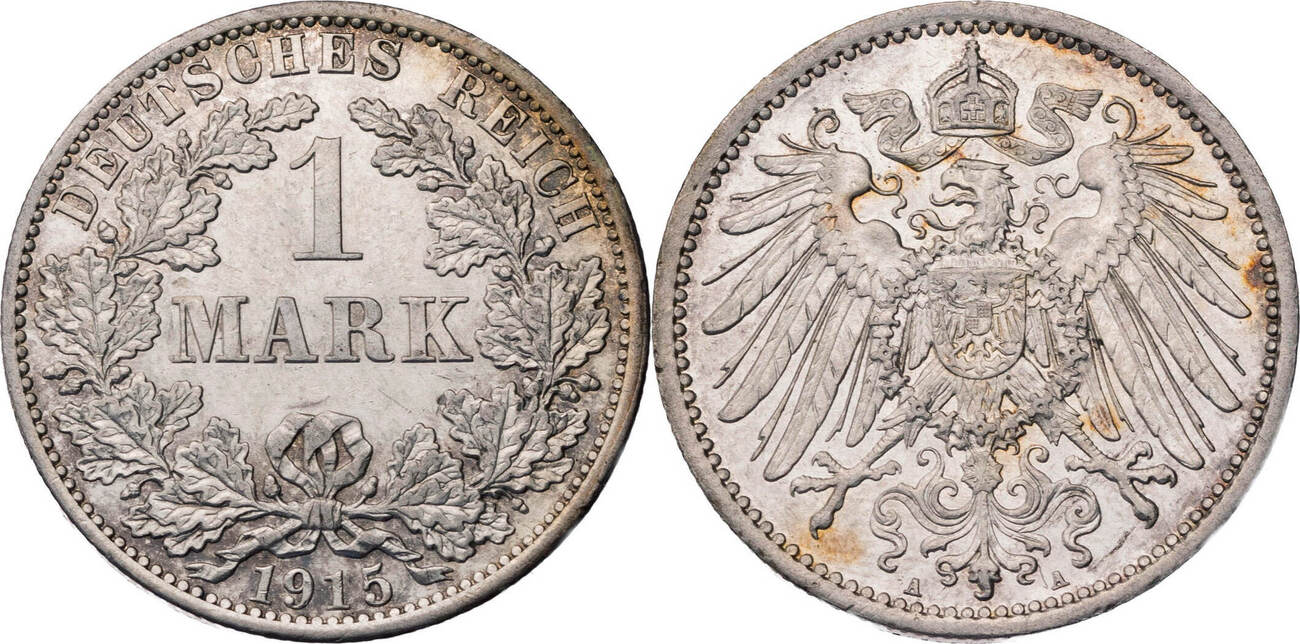 Kaiserreich 1 Mark 1915 A Kursmünze (1891-1916) ss-vz | MA-Shops