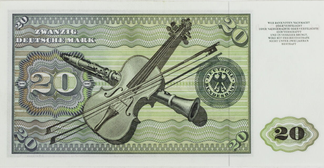 Deutschland, BRD 20 Mark 1970 DM-Schein 3. Serie - Elsbeth Tucher (nach ...