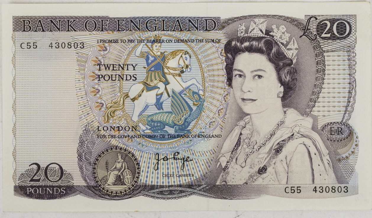 Großbritannien 20 Pounds o.J. (1970-1980) Elizabeth II. (1952-2022 ...