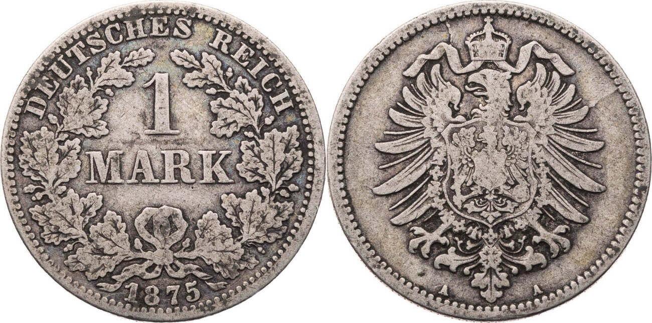 Kaiserreich 1 Mark 1875 A Kursmünze (1873-1887) schön | MA-Shops