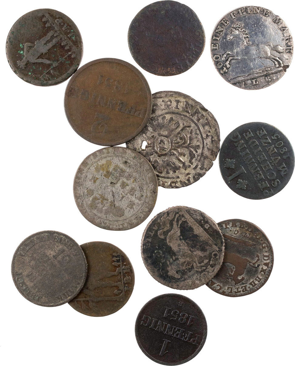 Braunschweig-Calenberg-Hannover 18.-19. Jh. Lot von 10 Münzen der ...