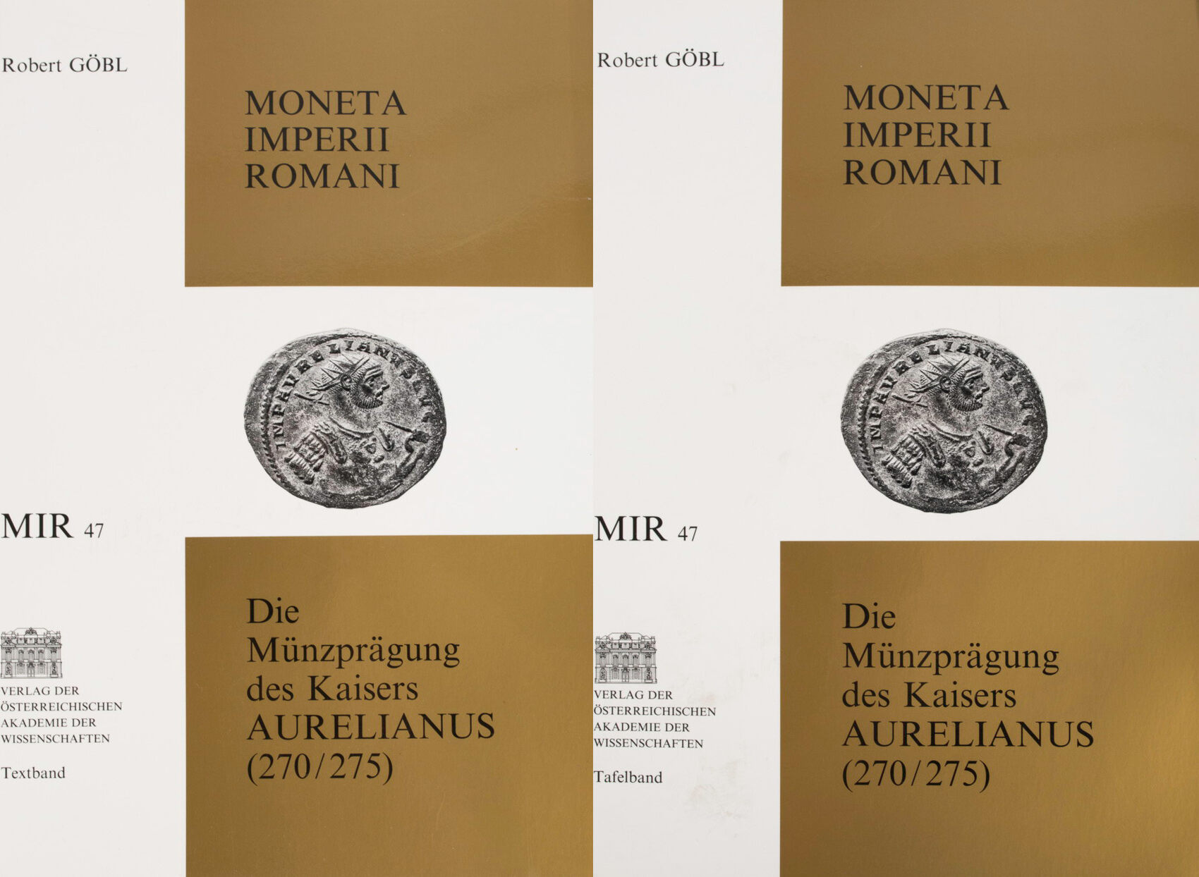 Wien Literatur 1995 Robert Göbl: Die Münzprägung des Kaisers Aurelianus ...