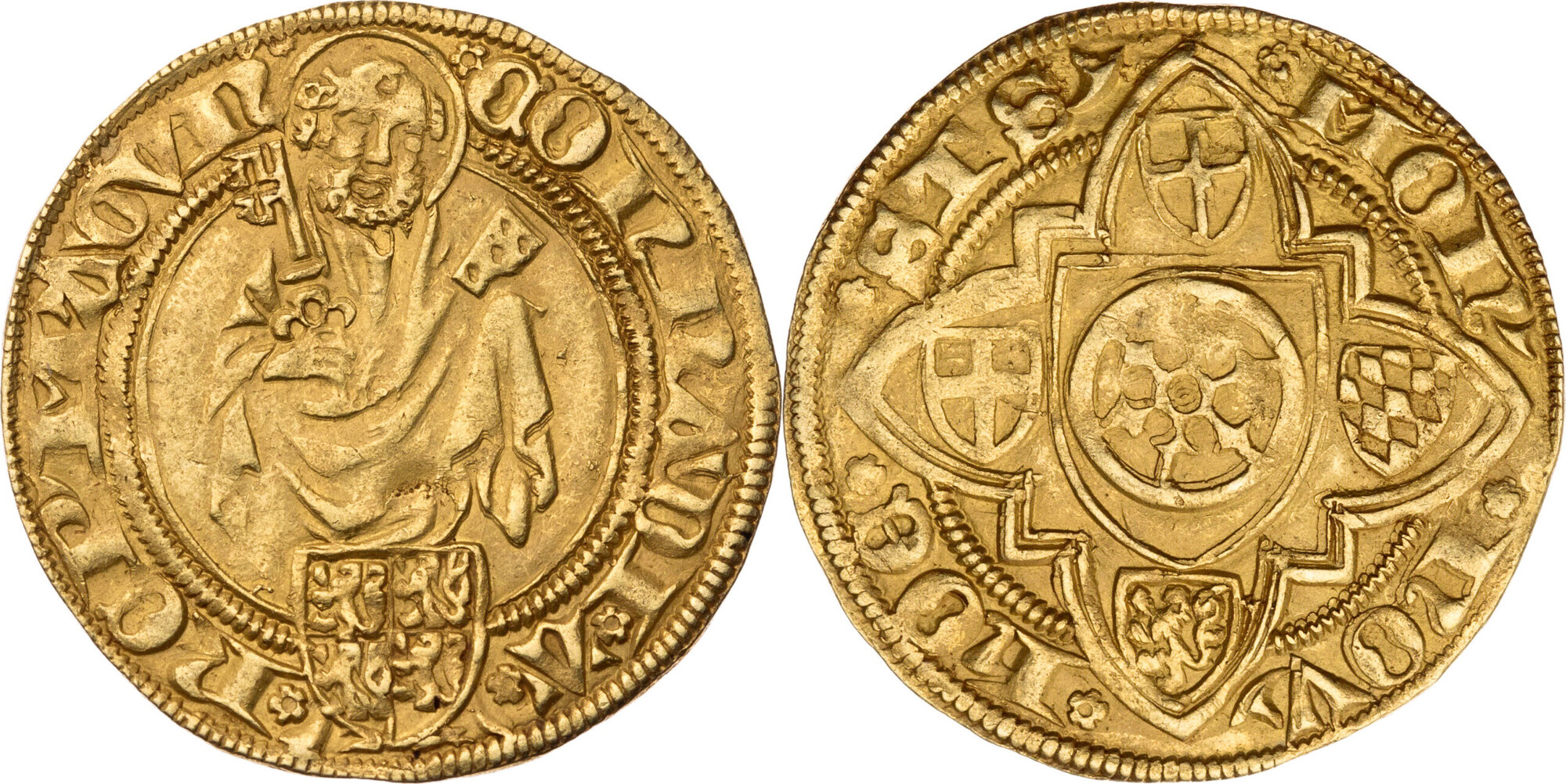 Mainz, Erzbistum Goldgulden o. J. (1420/1421) Konrad III. von Dhaun ...