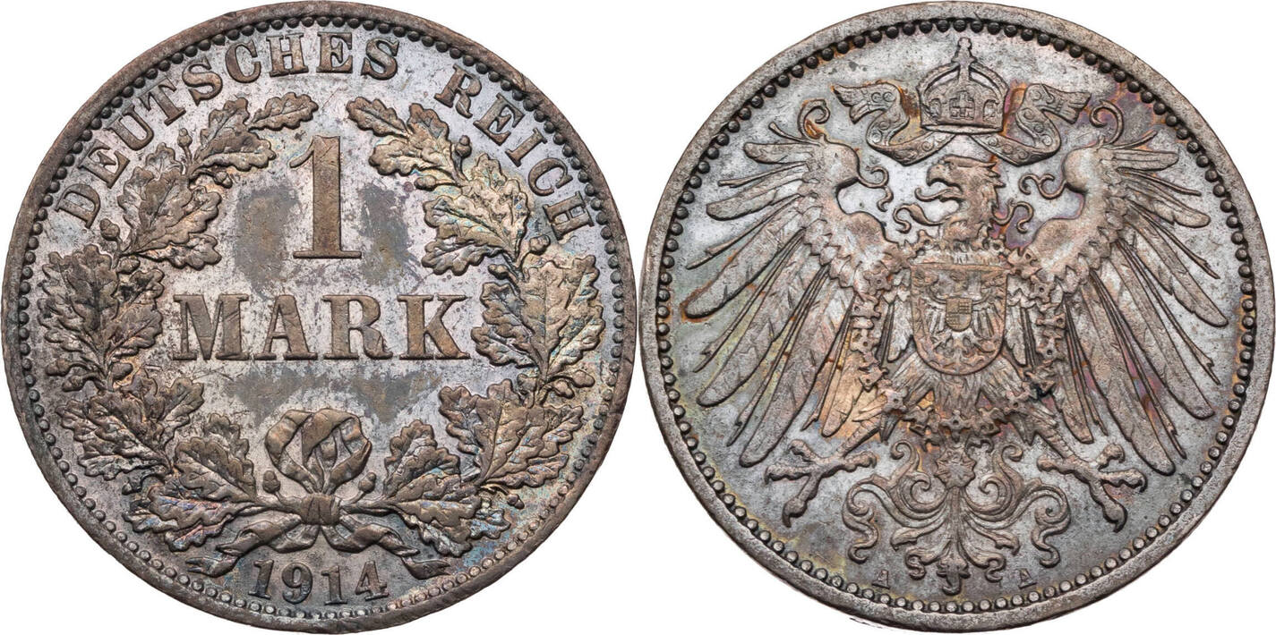 Kaiserreich 1 Mark 1914 A Kursmünze (1891-1916) vz | MA-Shops
